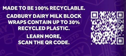 Cadbury’s repen in 30% gerecycled plastic
