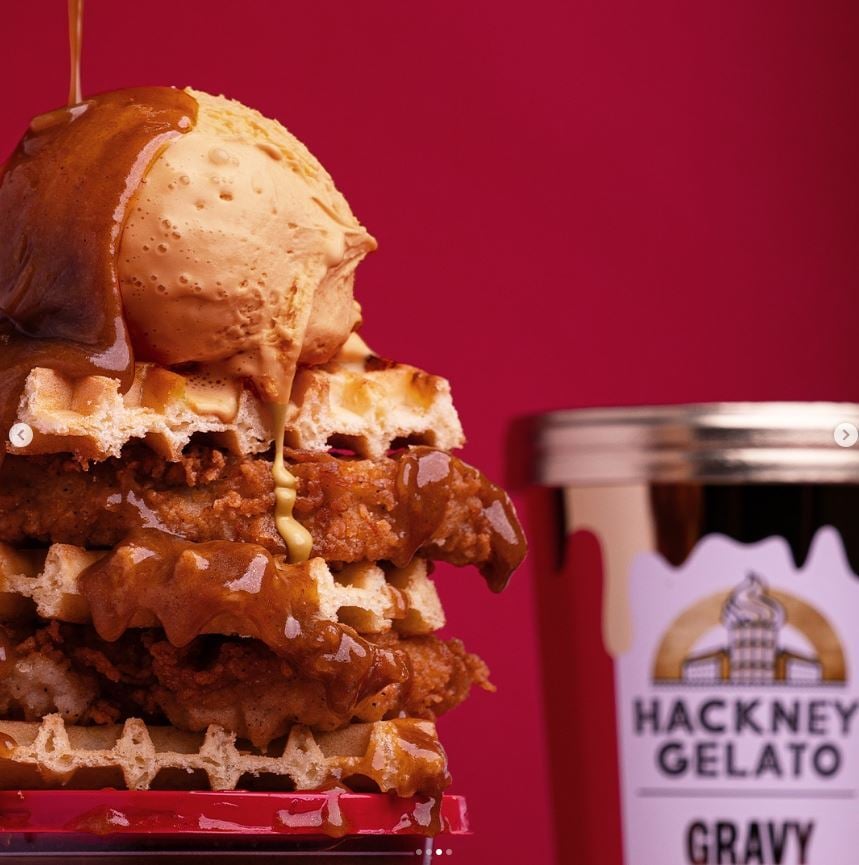 Jusroomijs van KFC en Hackney Gelato: hartige gelato voor goede doel