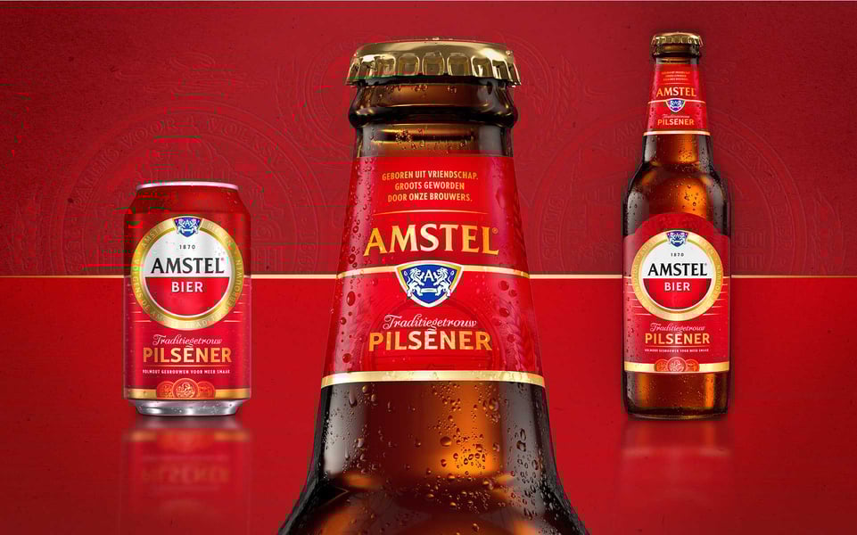 Hoe pak je de redesign van Amstel Bier aan?