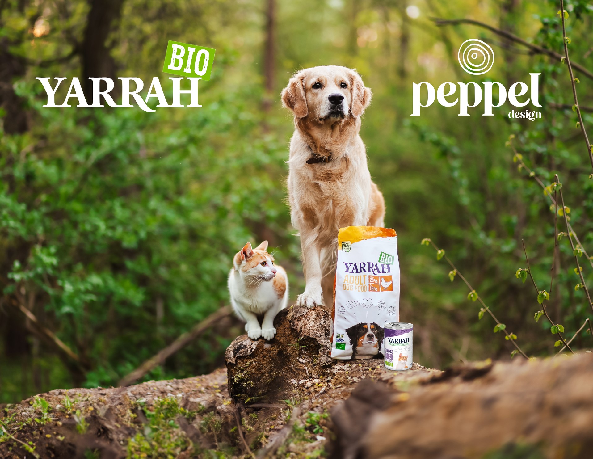 Peppel Design ontwerpt verpakkingen voor Yarrah organic petfood