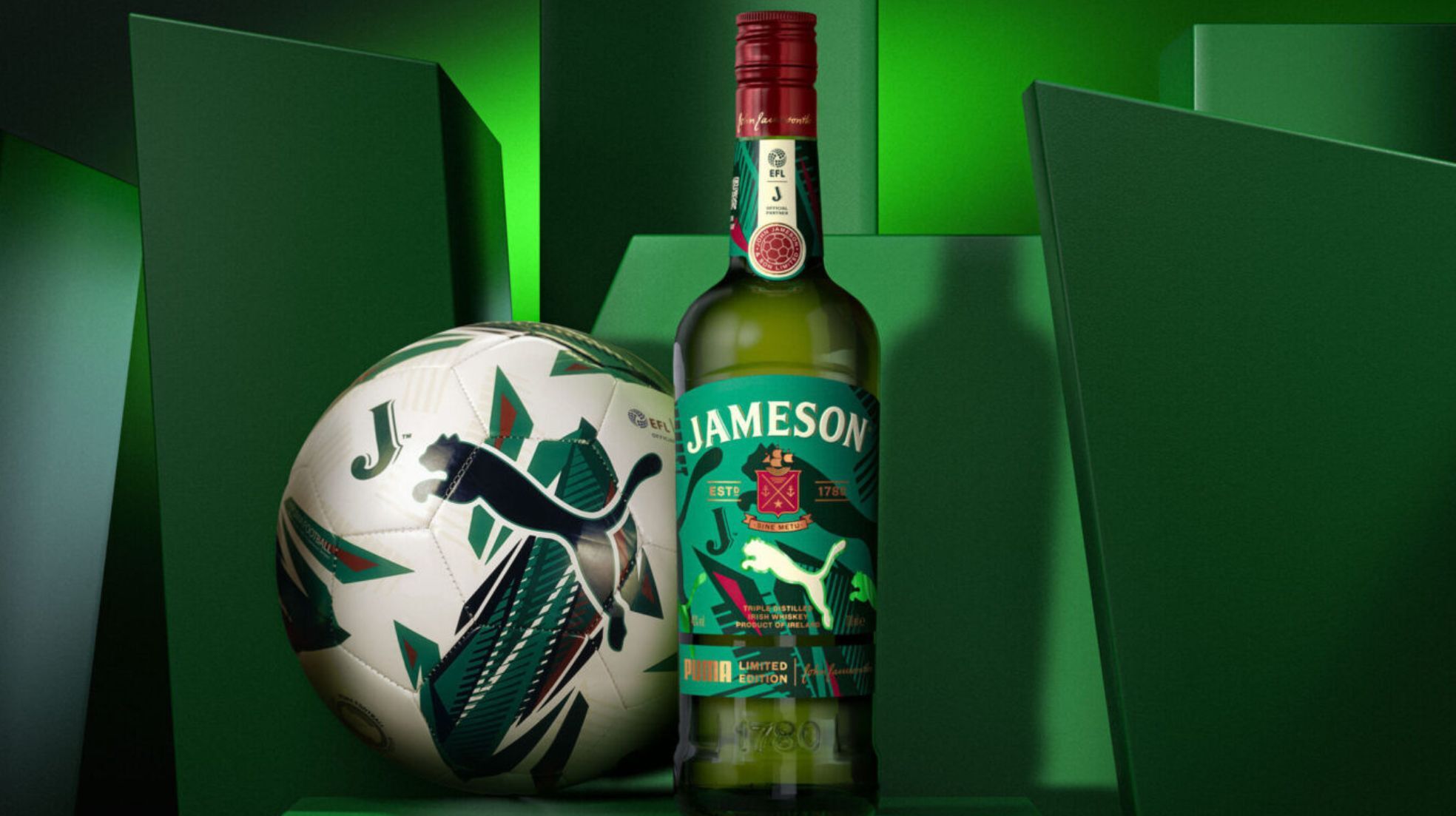 Jameson en Puma lanceren gezamenlijke limited edition-fles